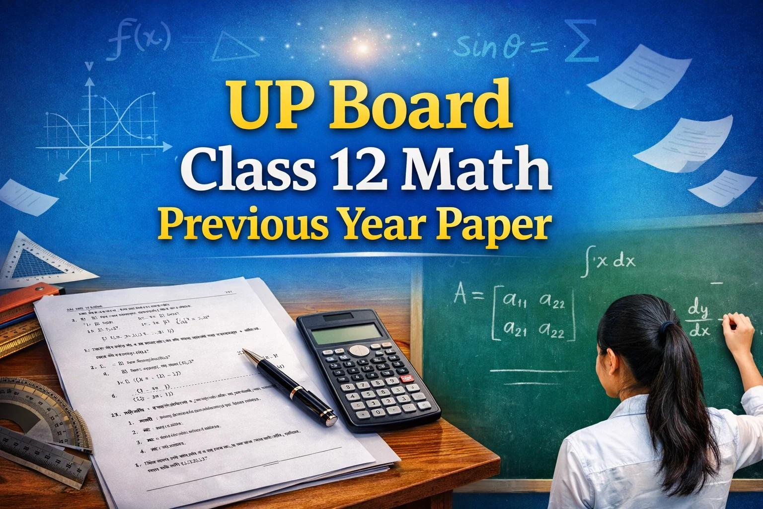 UP Board Class 12 Math Previous Year Paper –Pdf Download