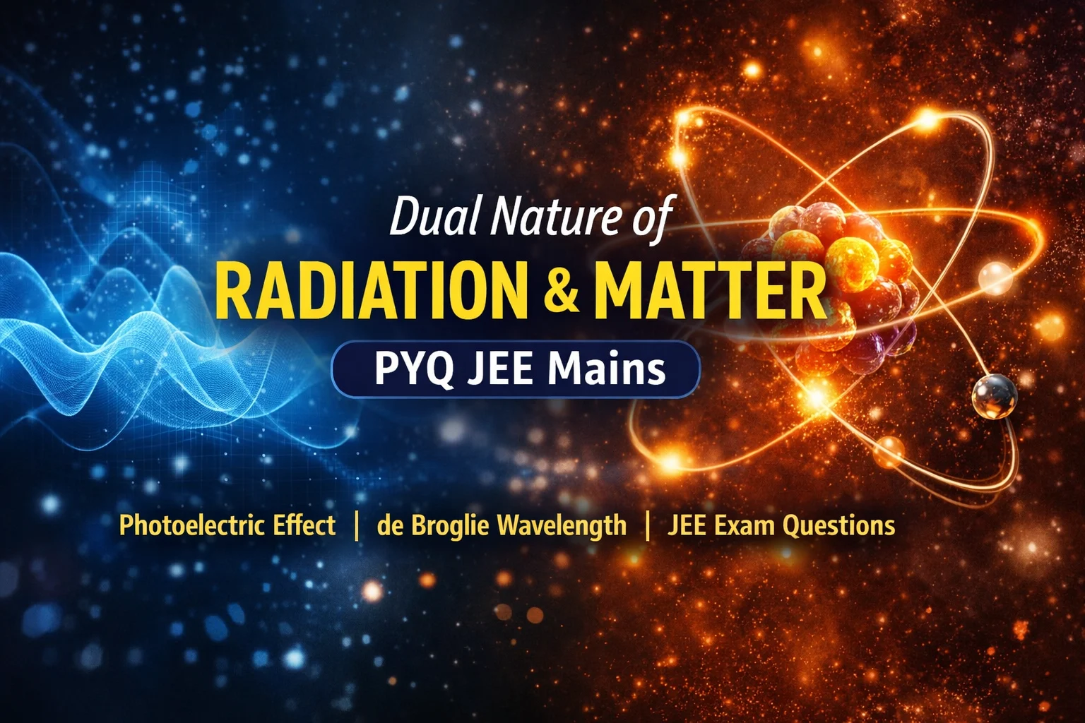 Dual Nature of Radiation and Matter PYQ JEE Mains